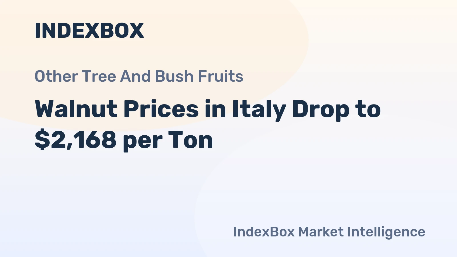 Walnut Prices in Italy Drop to $2,168 per Ton