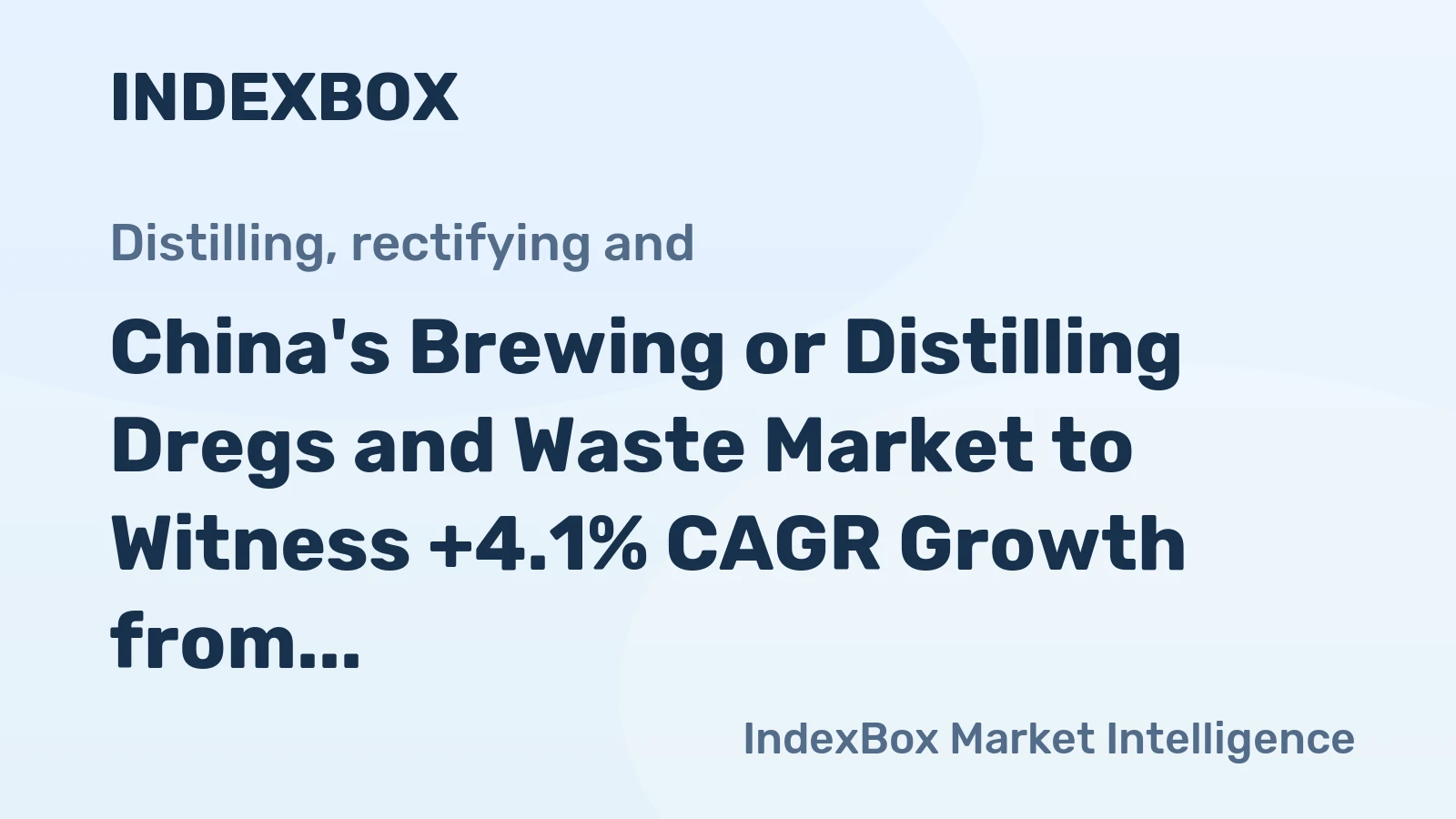 China's Brewing or Distilling Dregs and Waste Market to Witness +4.1% CAGR Growth from 2024 to 2035
