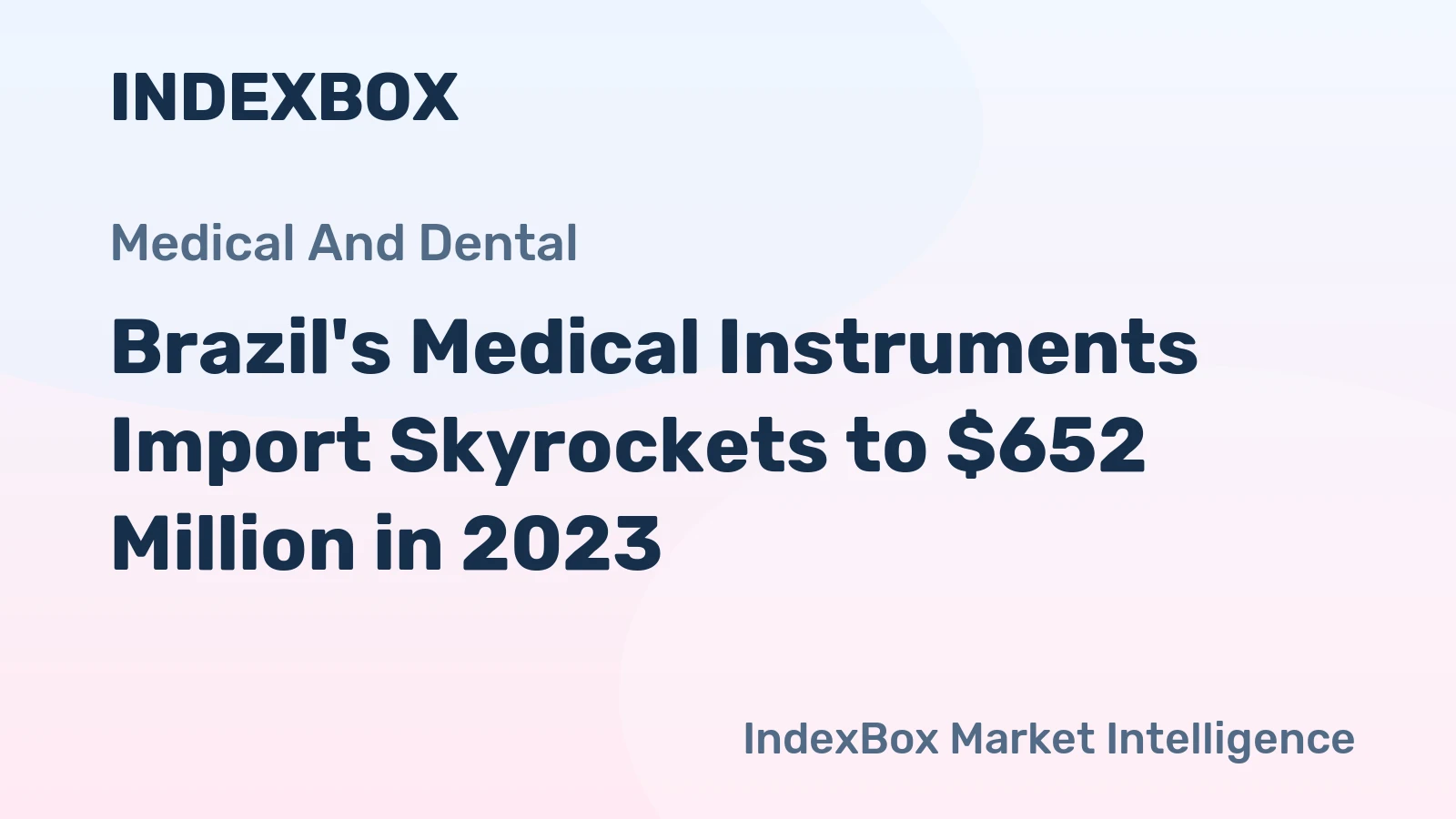 Brazil's Medical Instruments Import Skyrockets to $652 Million in 2023