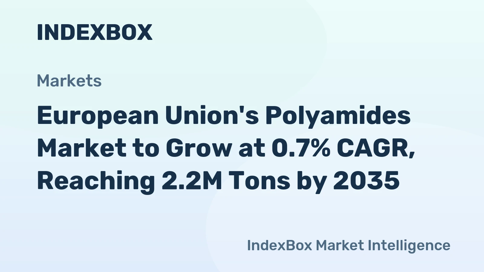 European Union's Polyamides Market to Grow at 0.7% CAGR, Reaching 2.2M Tons by 2035