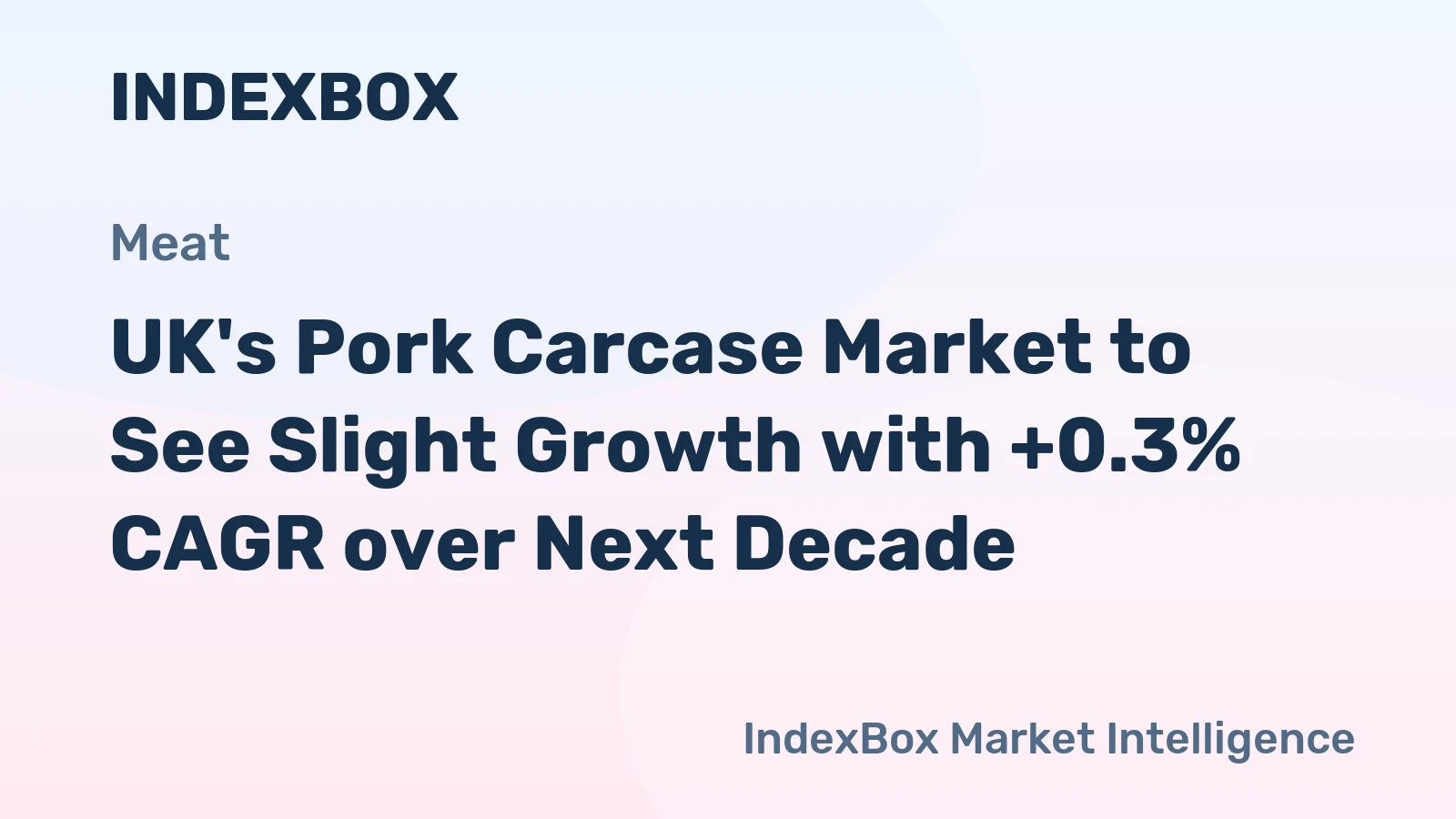 UK's Pork Carcase Market to See Slight Growth with +0.3% CAGR over Next Decade