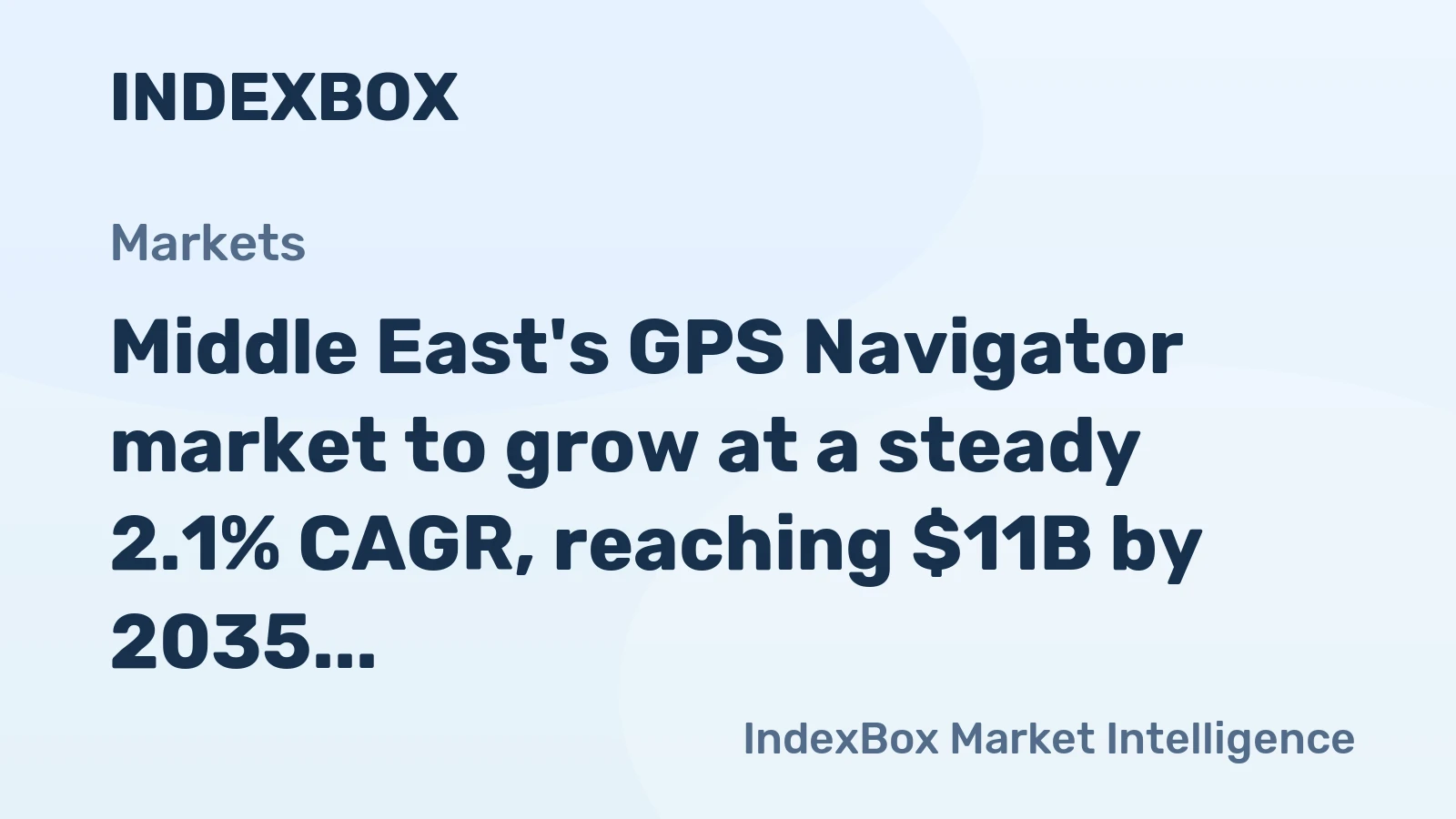 Middle East's GPS Navigator market to grow at a steady 2.1% CAGR, reaching $11B by 2035.