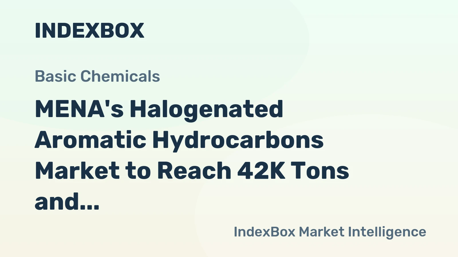 MENA's Halogenated Aromatic Hydrocarbons Market to Reach 42K Tons and $269M by 2035