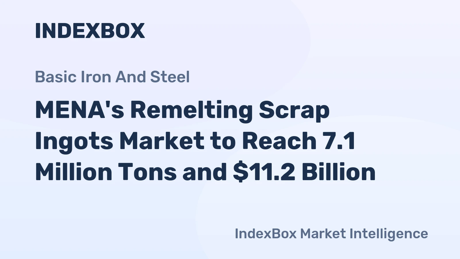 MENA's Remelting Scrap Ingots Market to Reach 7.1 Million Tons and $11.2 Billion