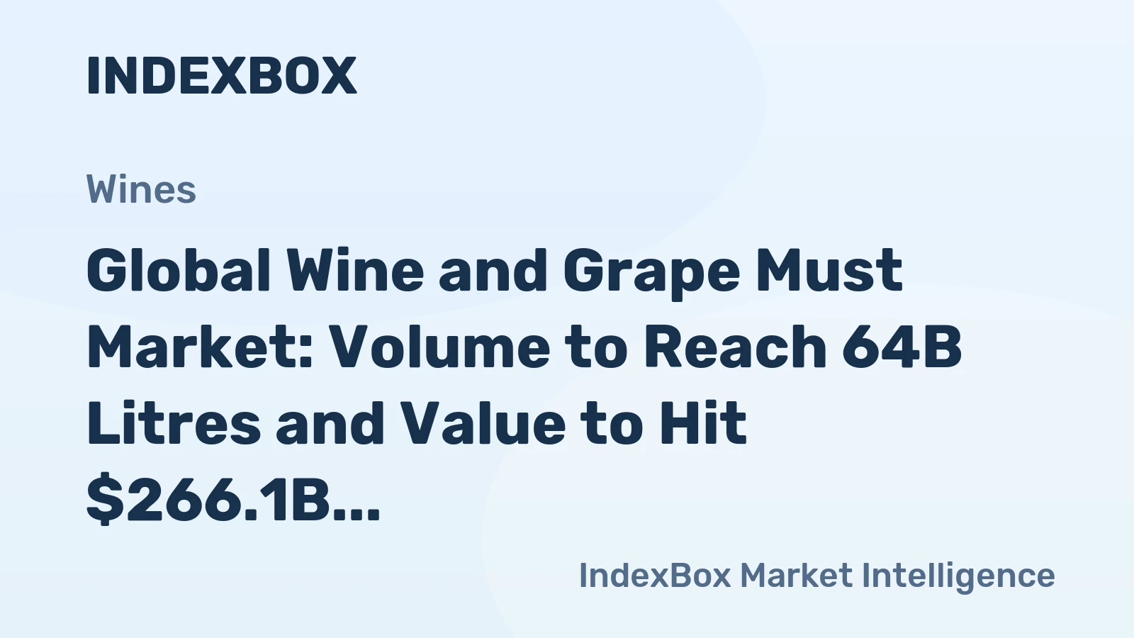 Global Wine and Grape Must Market: Volume to Reach 64B Litres and Value to Hit $266.1B by 2035