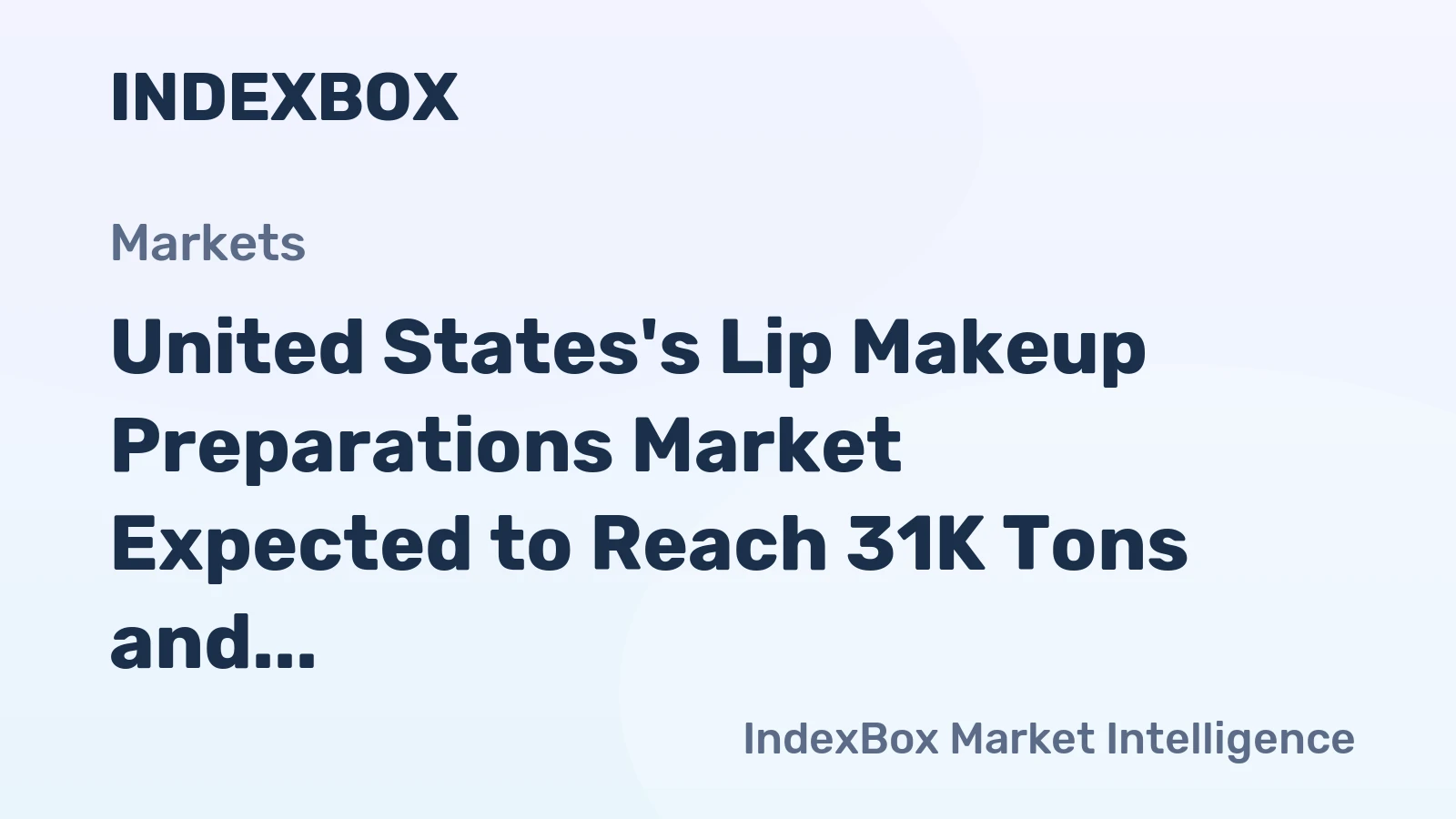 United States's Lip Makeup Preparations Market Expected to Reach 31K Tons and $1.4B by 2035
