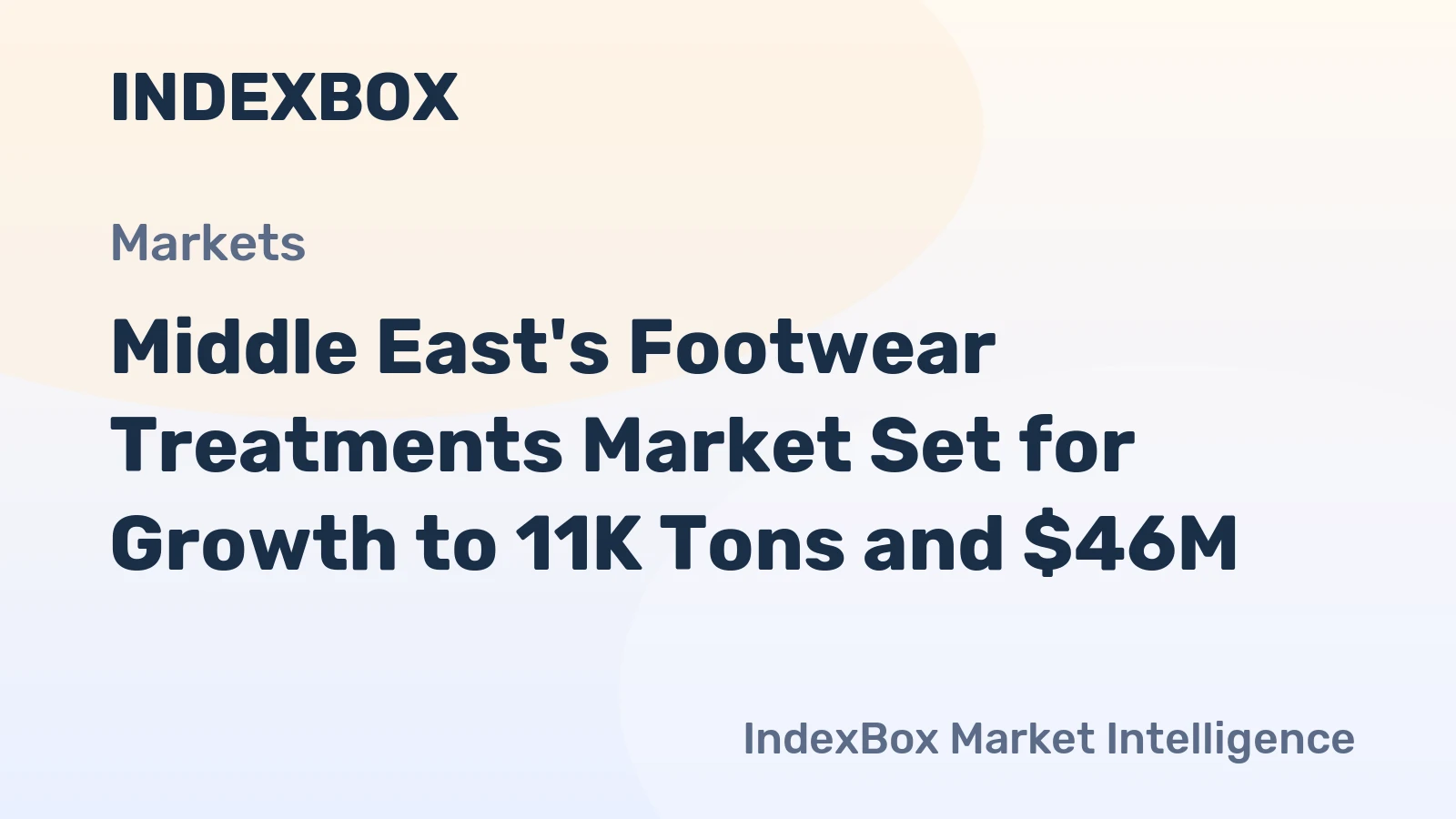 Middle East's Footwear Treatments Market Set for Growth to 11K Tons and $46M