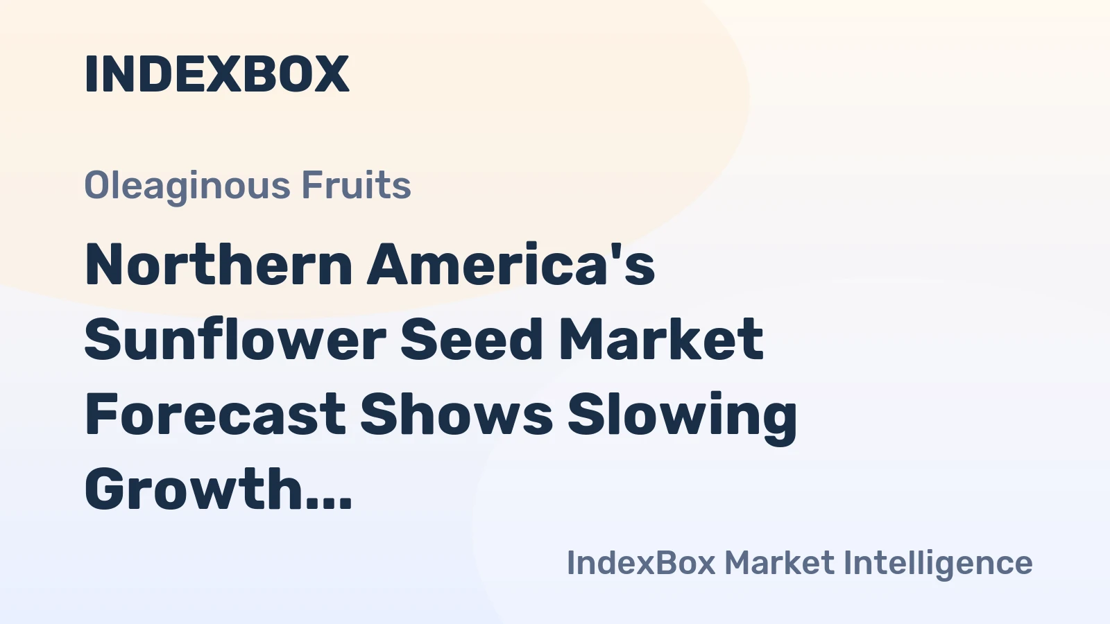 Northern America's Sunflower Seed Market Forecast Shows Slowing Growth With a 0.3% Volume CAGR Through 2035