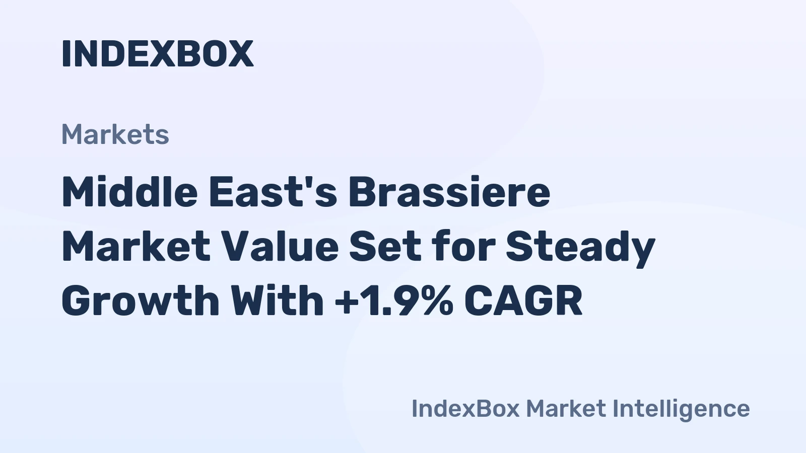 Middle East's Brassiere Market Value Set for Steady Growth With +1.9% CAGR