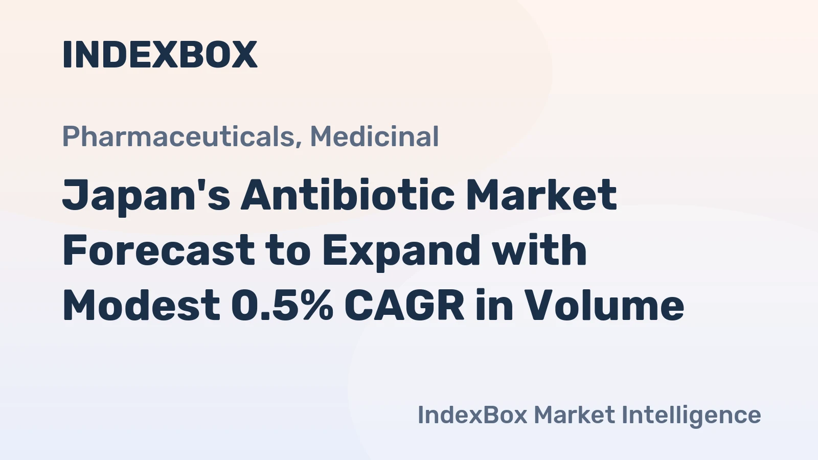 Japan's Antibiotic Market Forecast to Expand with Modest 0.5% CAGR in Volume