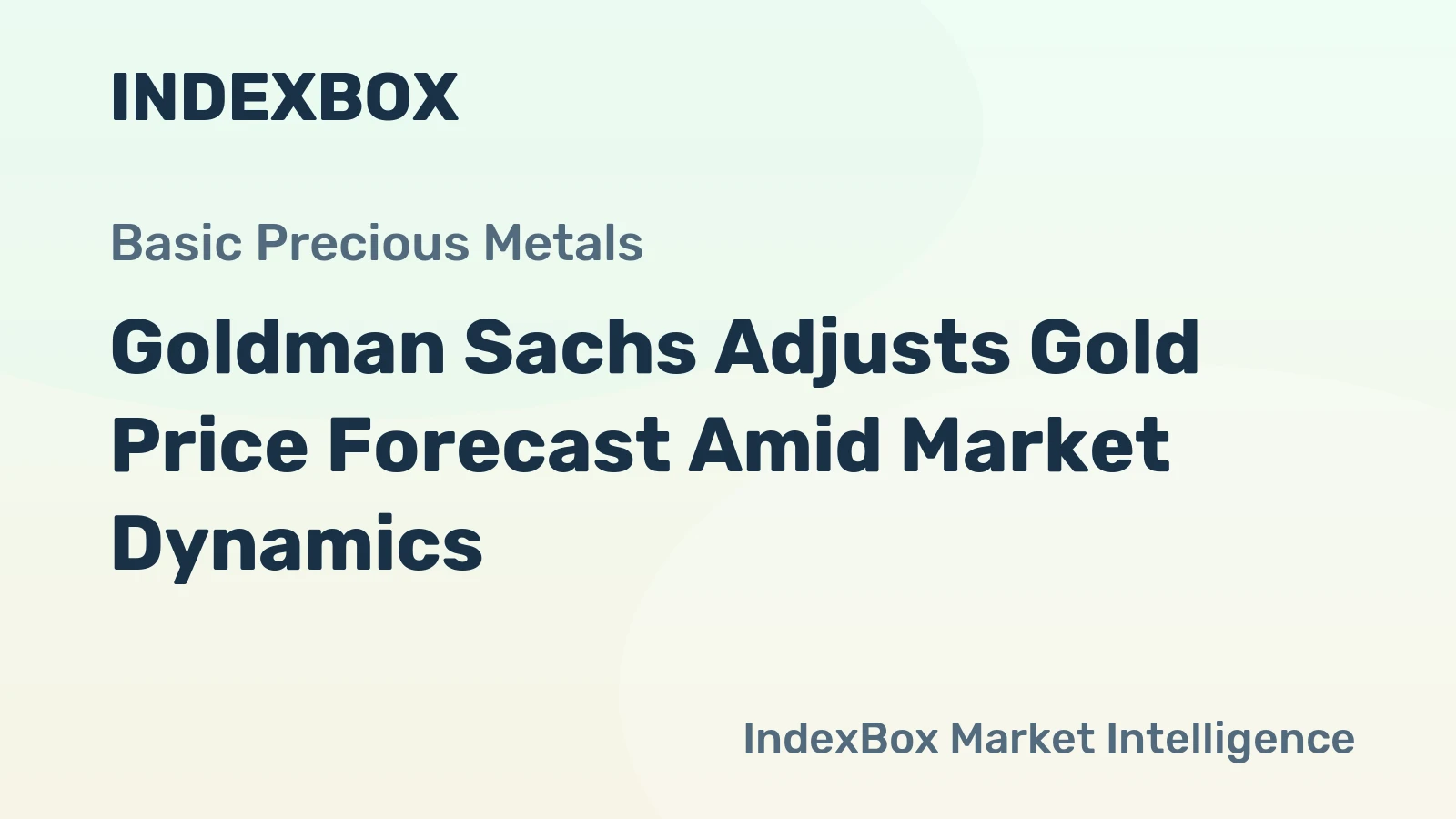 Goldman Sachs Adjusts Gold Price Forecast Amid Market Dynamics