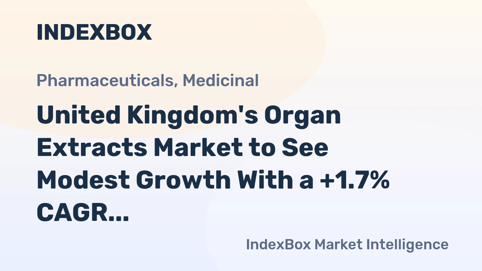 United Kingdom's Organ Extracts Market to See Modest Growth With a +1.7% CAGR in Value