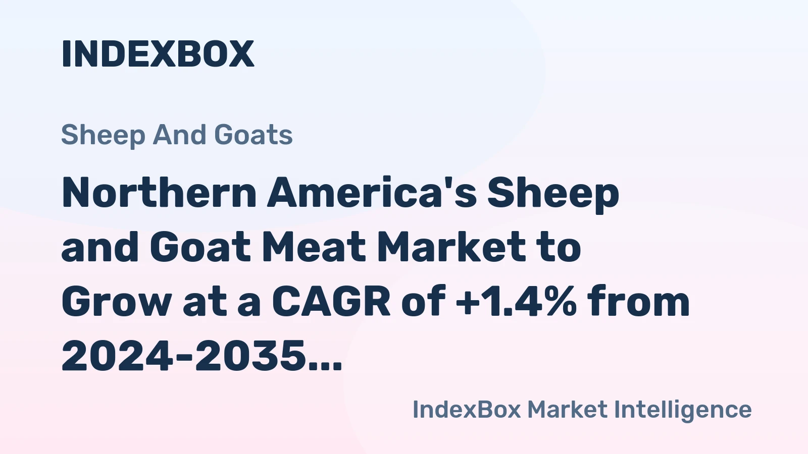 Northern America's Sheep and Goat Meat Market to Grow at a CAGR of +1.4% from 2024-2035, Reaching 327K Tons