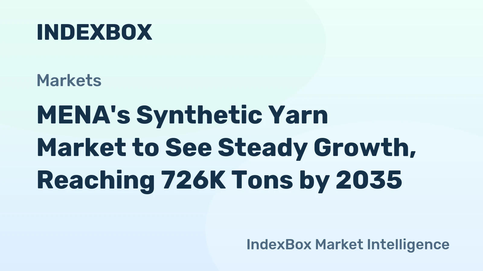 MENA's Synthetic Yarn Market to See Steady Growth, Reaching 726K Tons by 2035