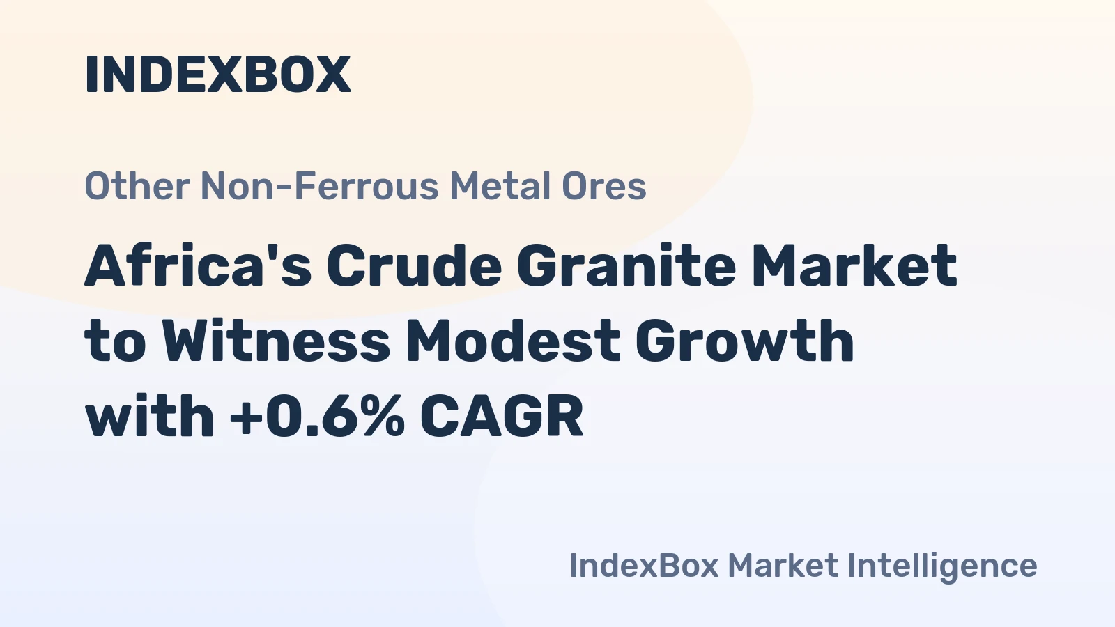 Africa's Crude Granite Market to Witness Modest Growth with +0.6% CAGR