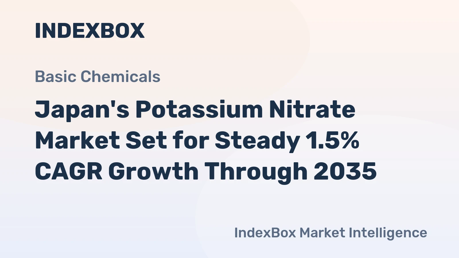 Japan's Potassium Nitrate Market Set for Steady 1.5% CAGR Growth Through 2035