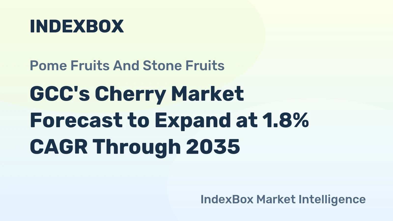 GCC's Cherry Market Forecast to Expand at 1.8% CAGR Through 2035