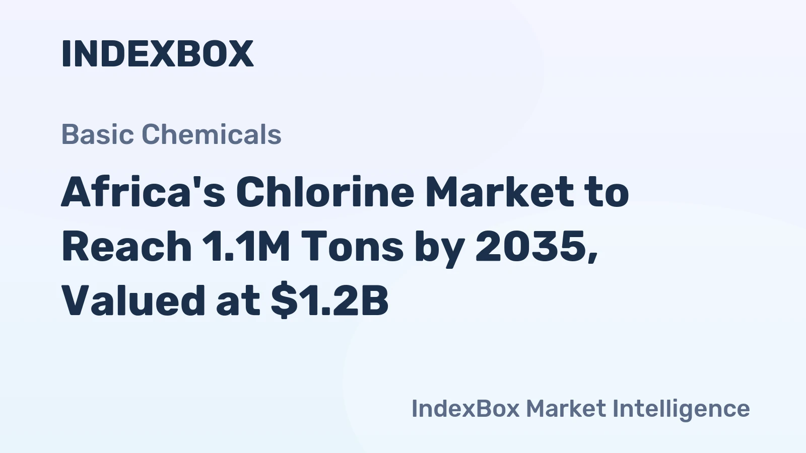 Africa's Chlorine Market to Reach 1.1M Tons by 2035, Valued at $1.2B