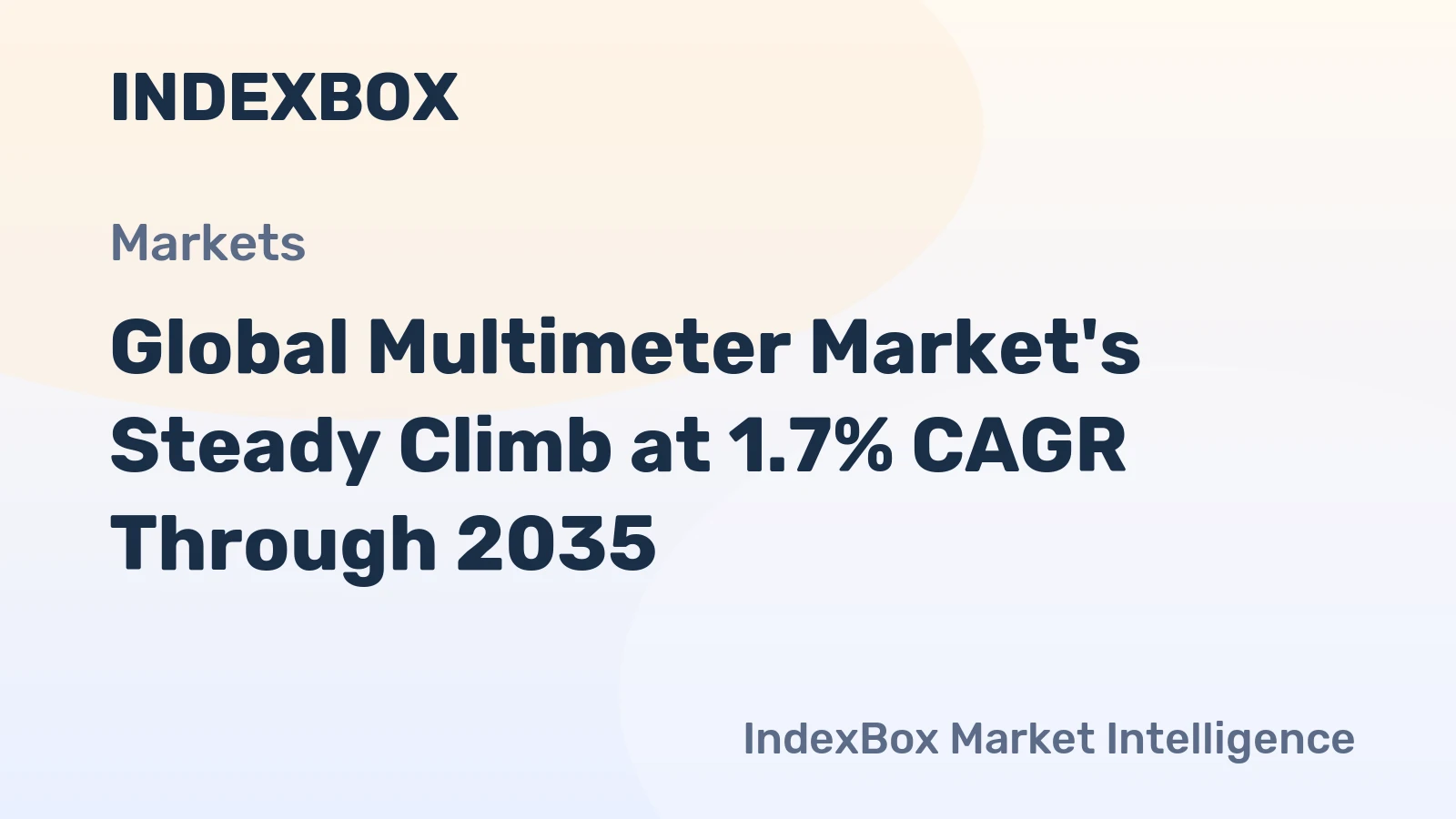 Global Multimeter Market's Steady Climb at 1.7% CAGR Through 2035