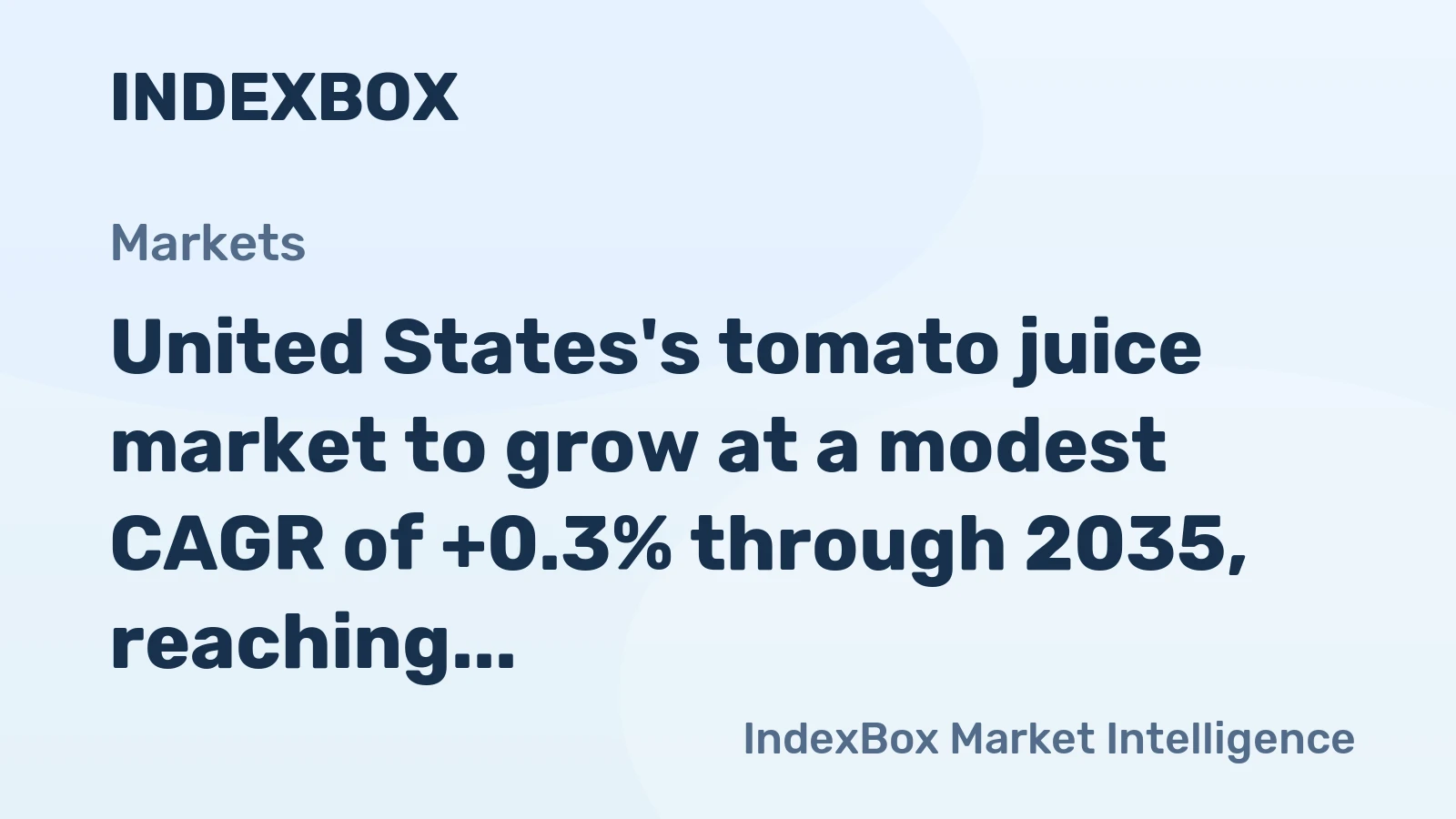 United States's tomato juice market to grow at a modest CAGR of +0.3% through 2035, reaching $36M, driven by sustained domestic demand.