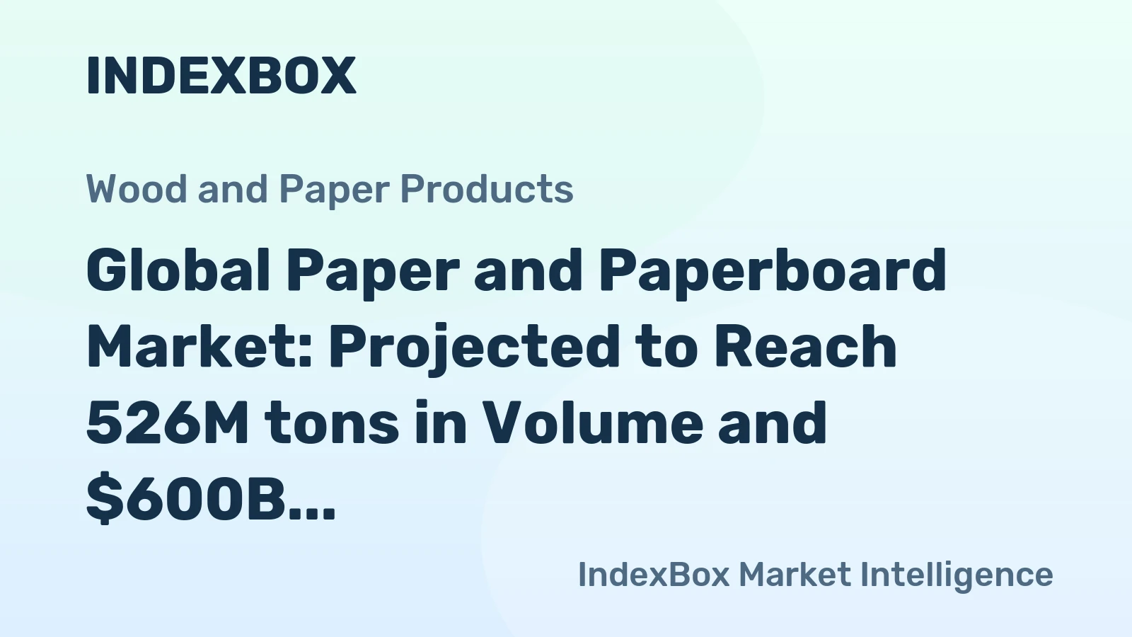 Global Paper and Paperboard Market: Projected to Reach 526M tons in Volume and $600B in Value by 2035