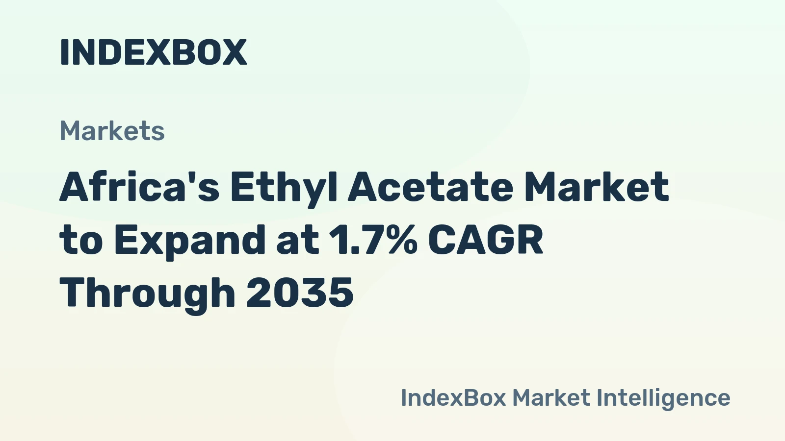 Africa's Ethyl Acetate Market to Expand at 1.7% CAGR Through 2035