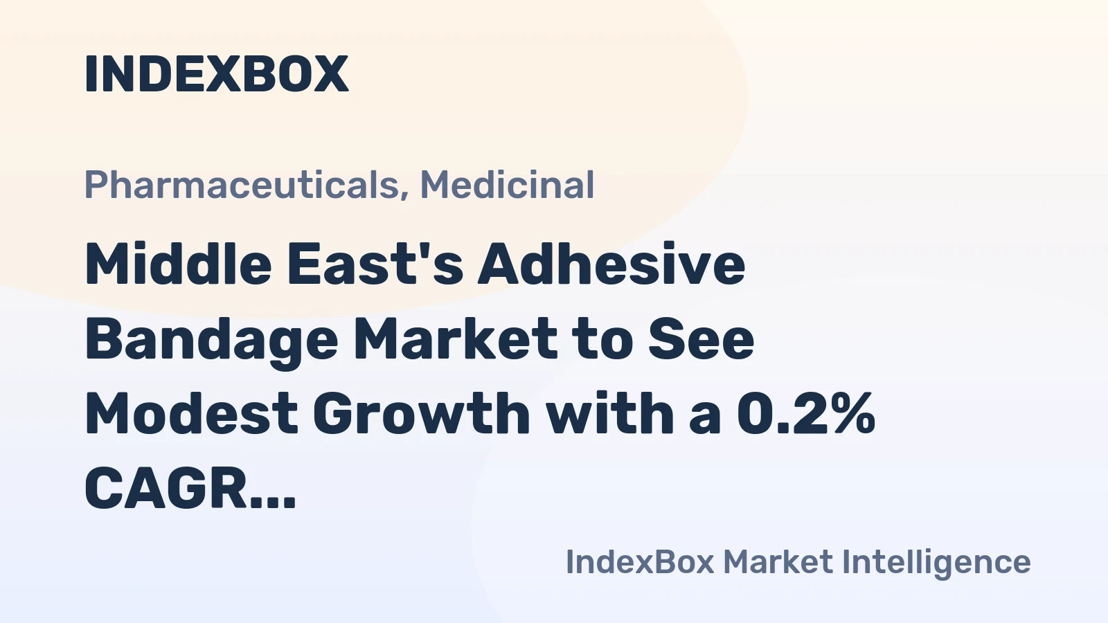 Middle East's Adhesive Bandage Market to See Modest Growth with a 0.2% CAGR in Volume