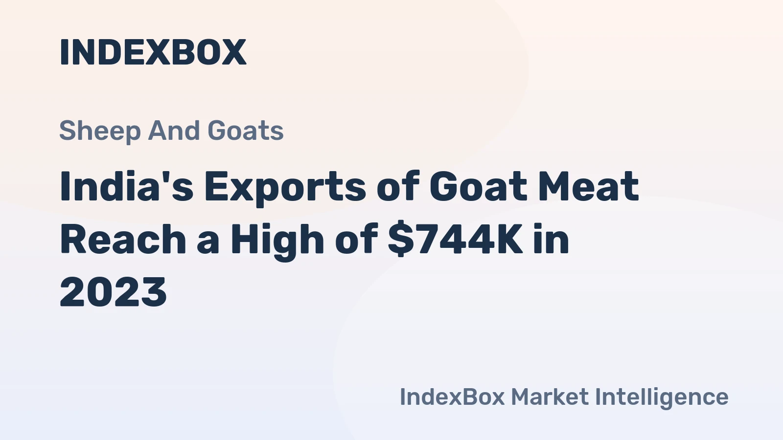 India's Exports of Goat Meat Reach a High of $744K in 2023