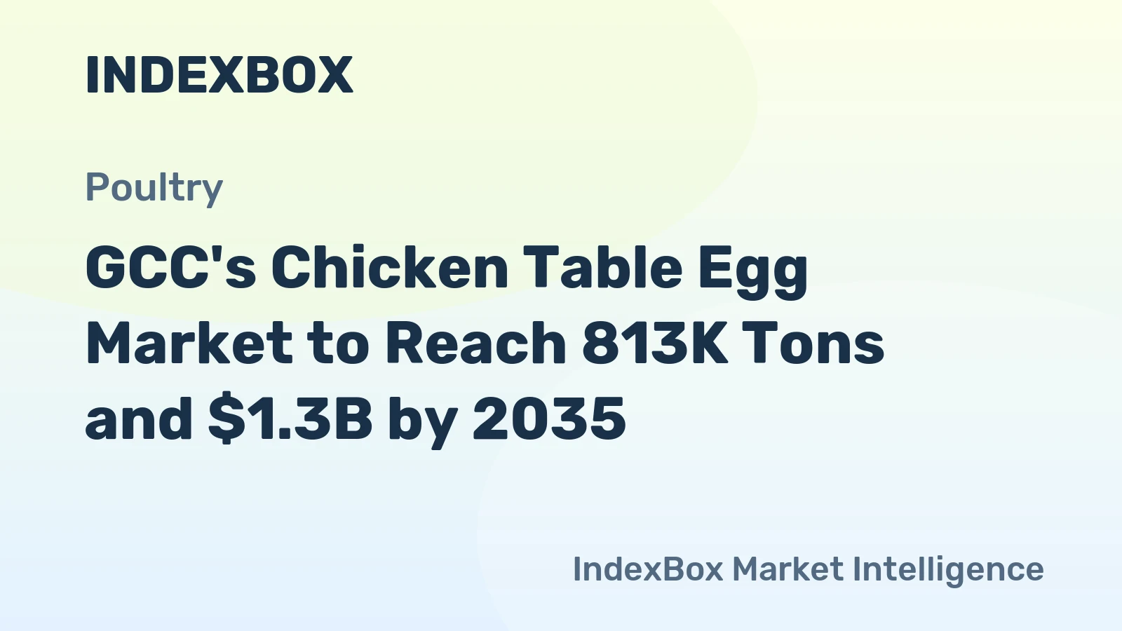 GCC's Chicken Table Egg Market to Reach 813K Tons and $1.3B by 2035