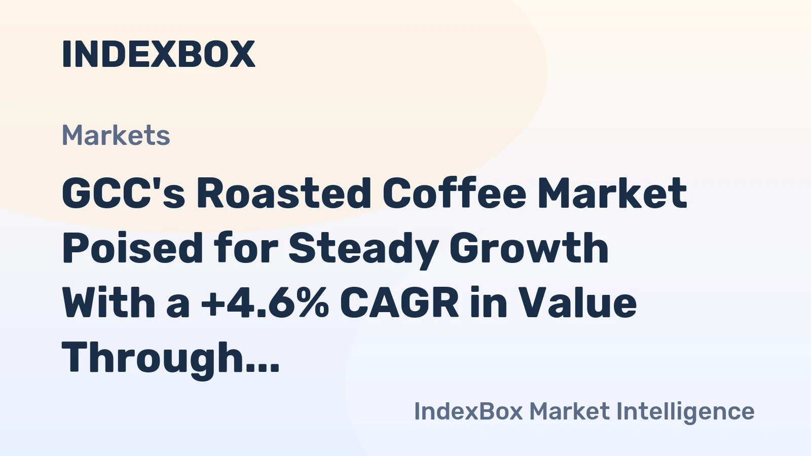 GCC's Roasted Coffee Market Poised for Steady Growth With a +4.6% CAGR in Value Through 2035