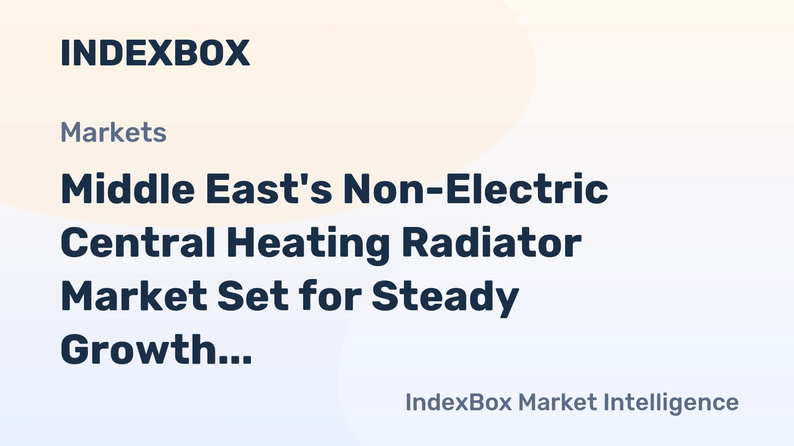 Middle East's Non-Electric Central Heating Radiator Market Set for Steady Growth with 2.2% CAGR in Value