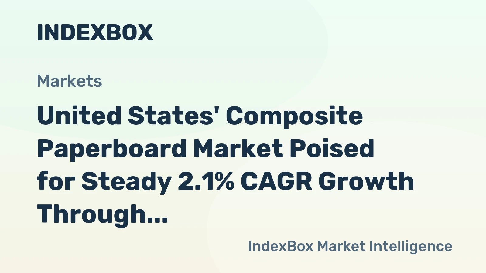 United States' Composite Paperboard Market Poised for Steady 2.1% CAGR Growth Through 2035