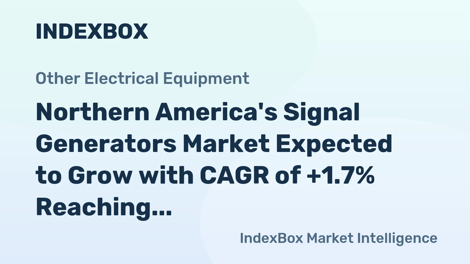 Northern America's Signal Generators Market Expected to Grow with CAGR of +1.7% Reaching $151M by 2035