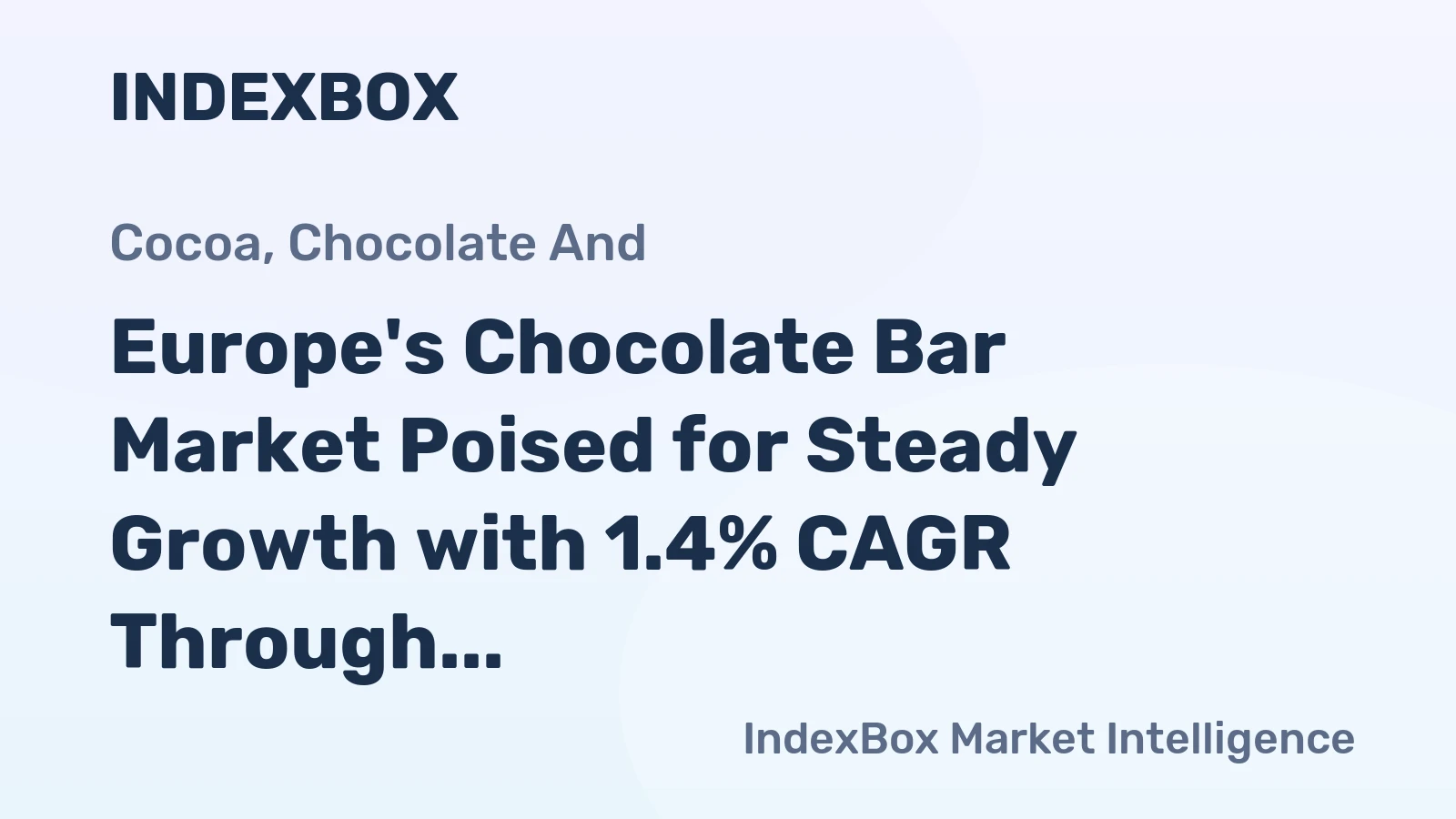 Europe's Chocolate Bar Market Poised for Steady Growth with 1.4% CAGR Through 2035