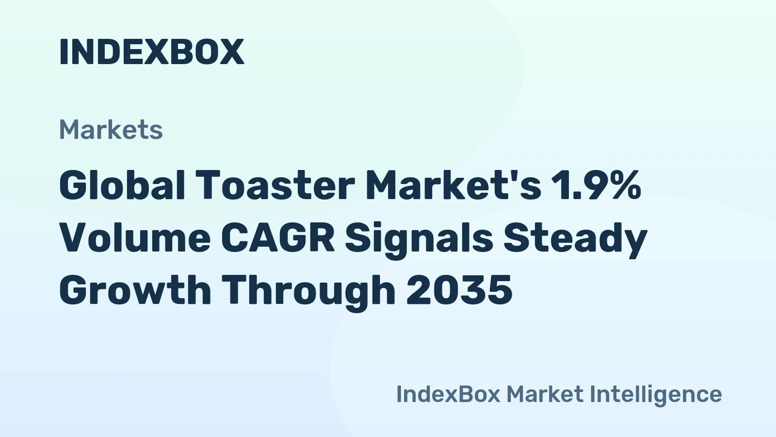 Global Toaster Market's 1.9% Volume CAGR Signals Steady Growth Through 2035