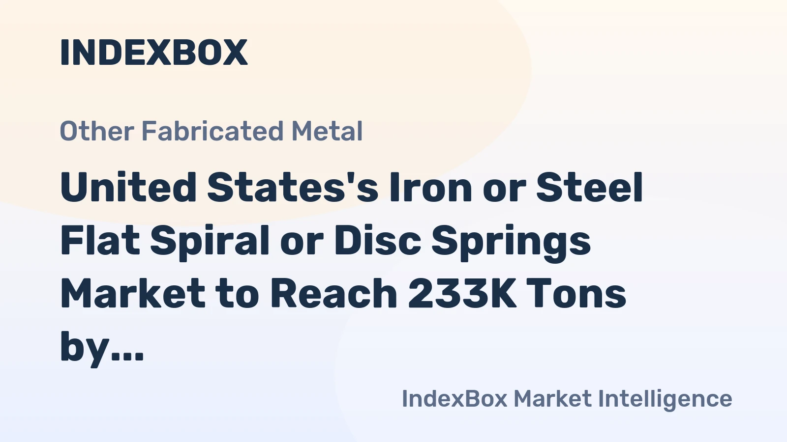 United States's Iron or Steel Flat Spiral or Disc Springs Market to Reach 233K Tons by 2035, Valued at $3.1B