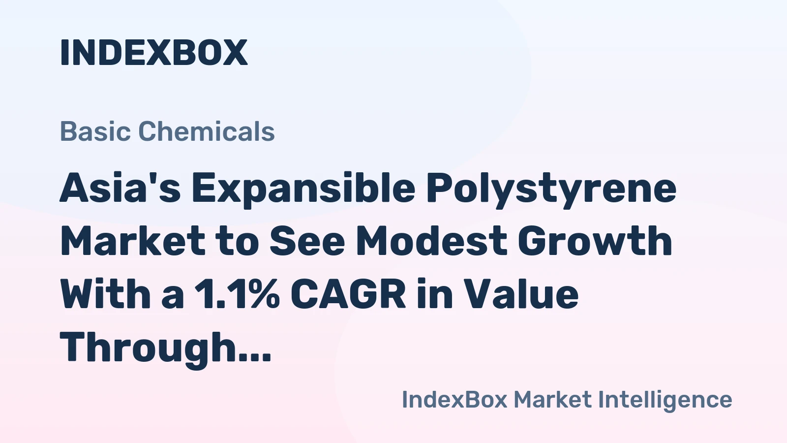 Asia's Expansible Polystyrene Market to See Modest Growth With a 1.1% CAGR in Value Through 2035