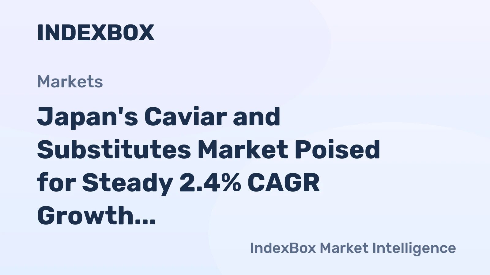 Japan's Caviar and Substitutes Market Poised for Steady 2.4% CAGR Growth Through 2035