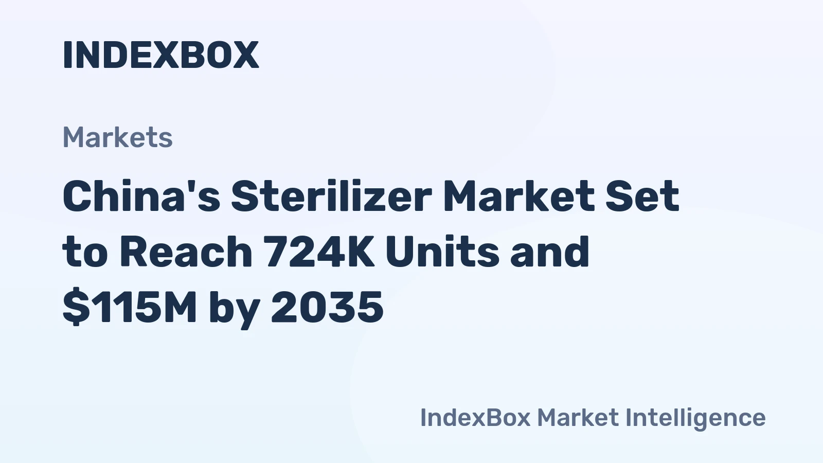 China's Sterilizer Market Set to Reach 724K Units and $115M by 2035
