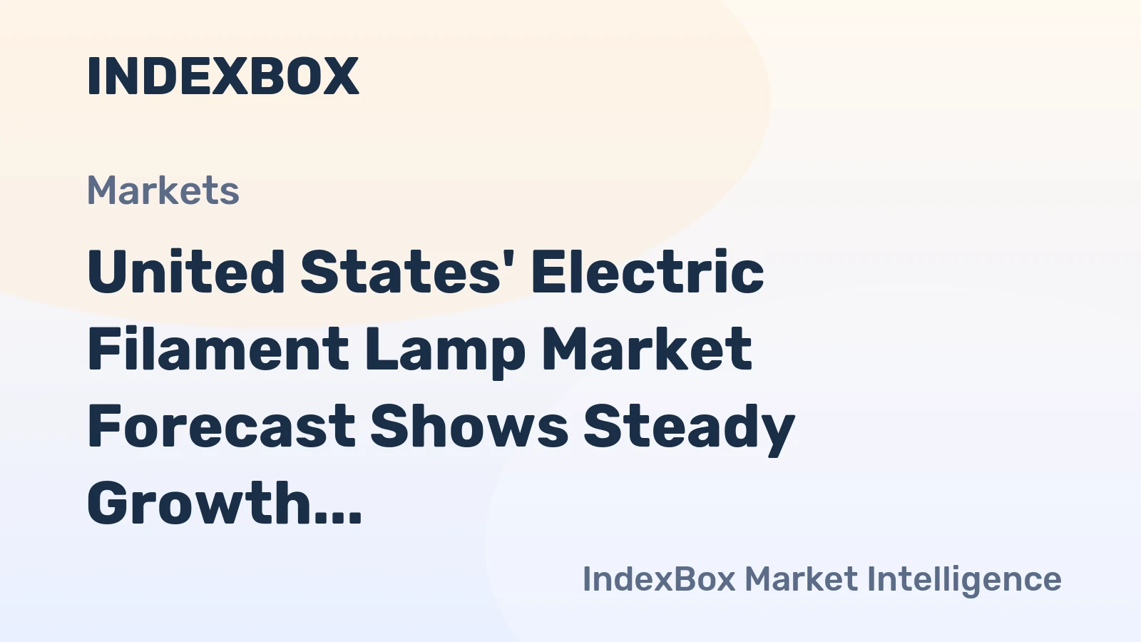 United States' Electric Filament Lamp Market Forecast Shows Steady Growth with 3.1% CAGR in Value
