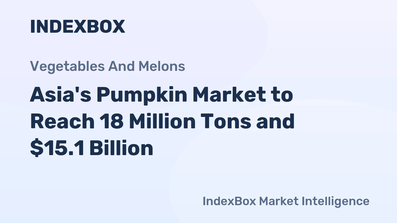 Asia's Pumpkin Market to Reach 18 Million Tons and $15.1 Billion
