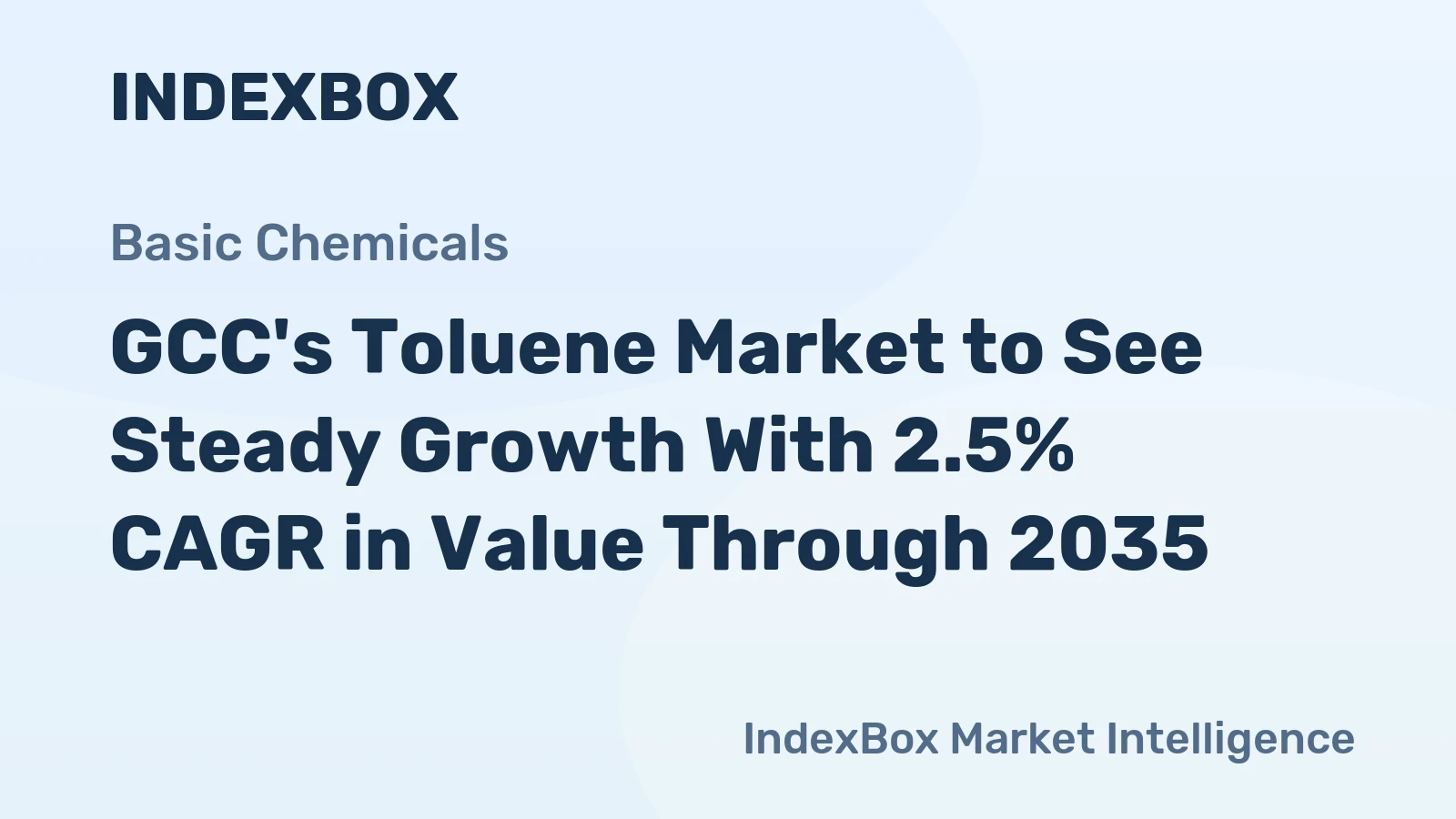GCC's Toluene Market to See Steady Growth With 2.5% CAGR in Value Through 2035
