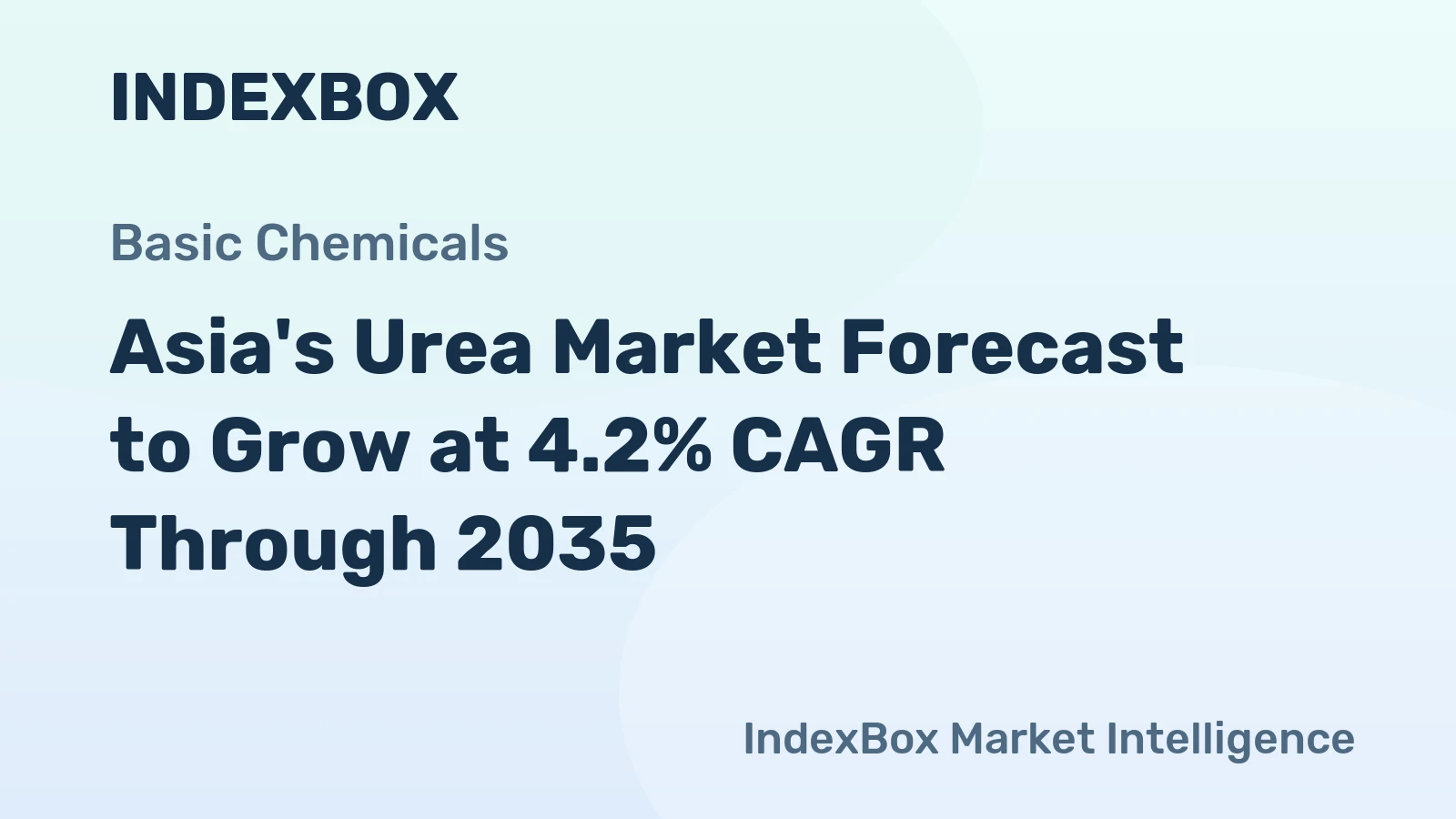 Asia's Urea Market Forecast to Grow at 4.2% CAGR Through 2035