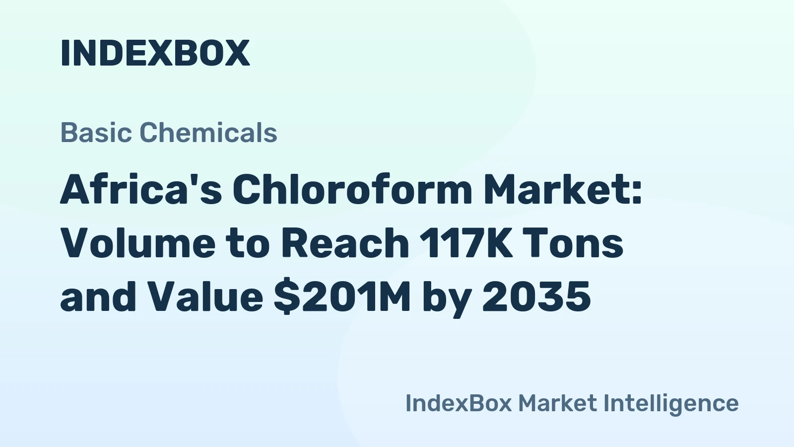 Africa's Chloroform Market: Volume to Reach 117K Tons and Value $201M by 2035