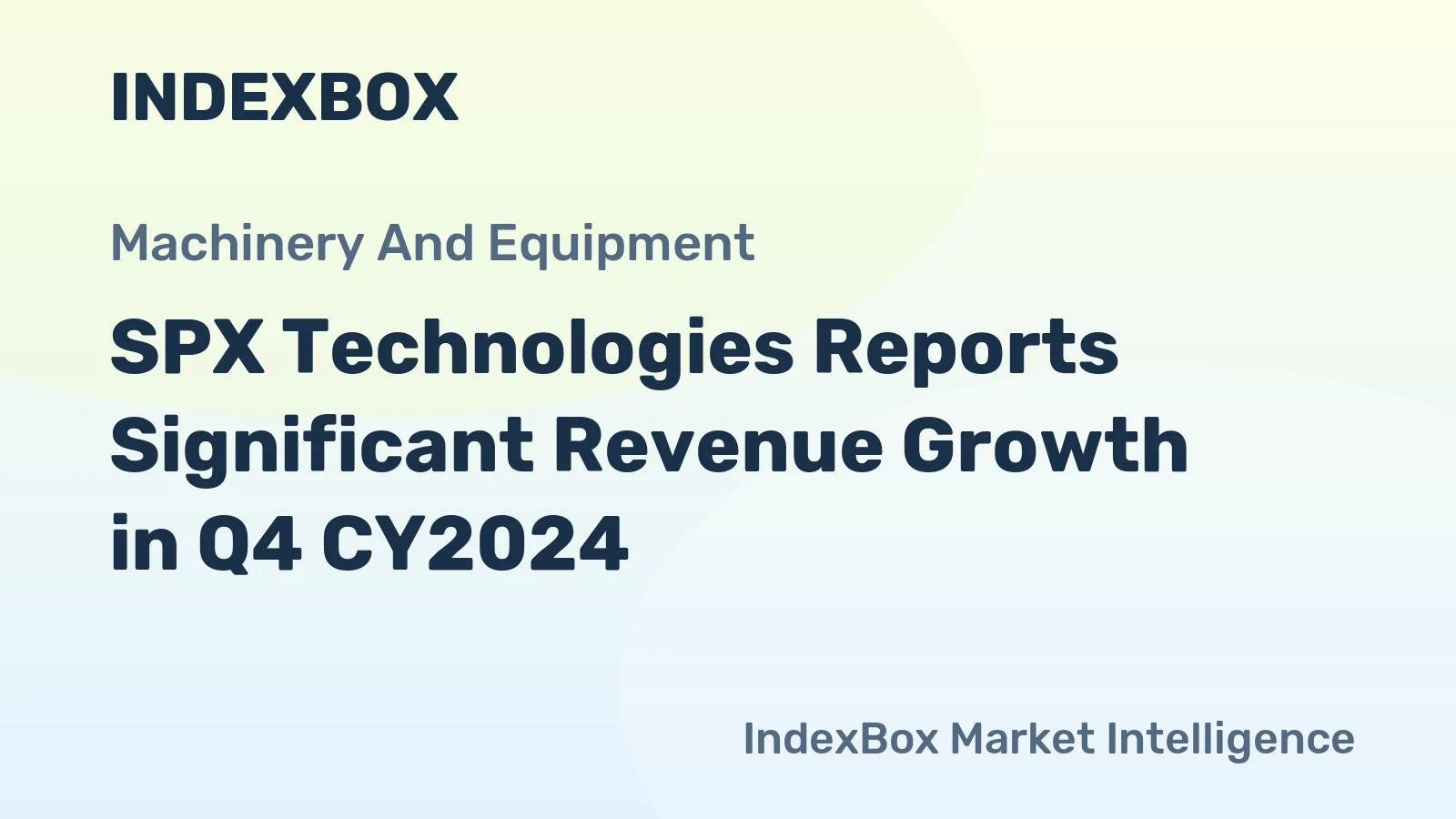 SPX Technologies Reports Significant Revenue Growth in Q4 CY2024