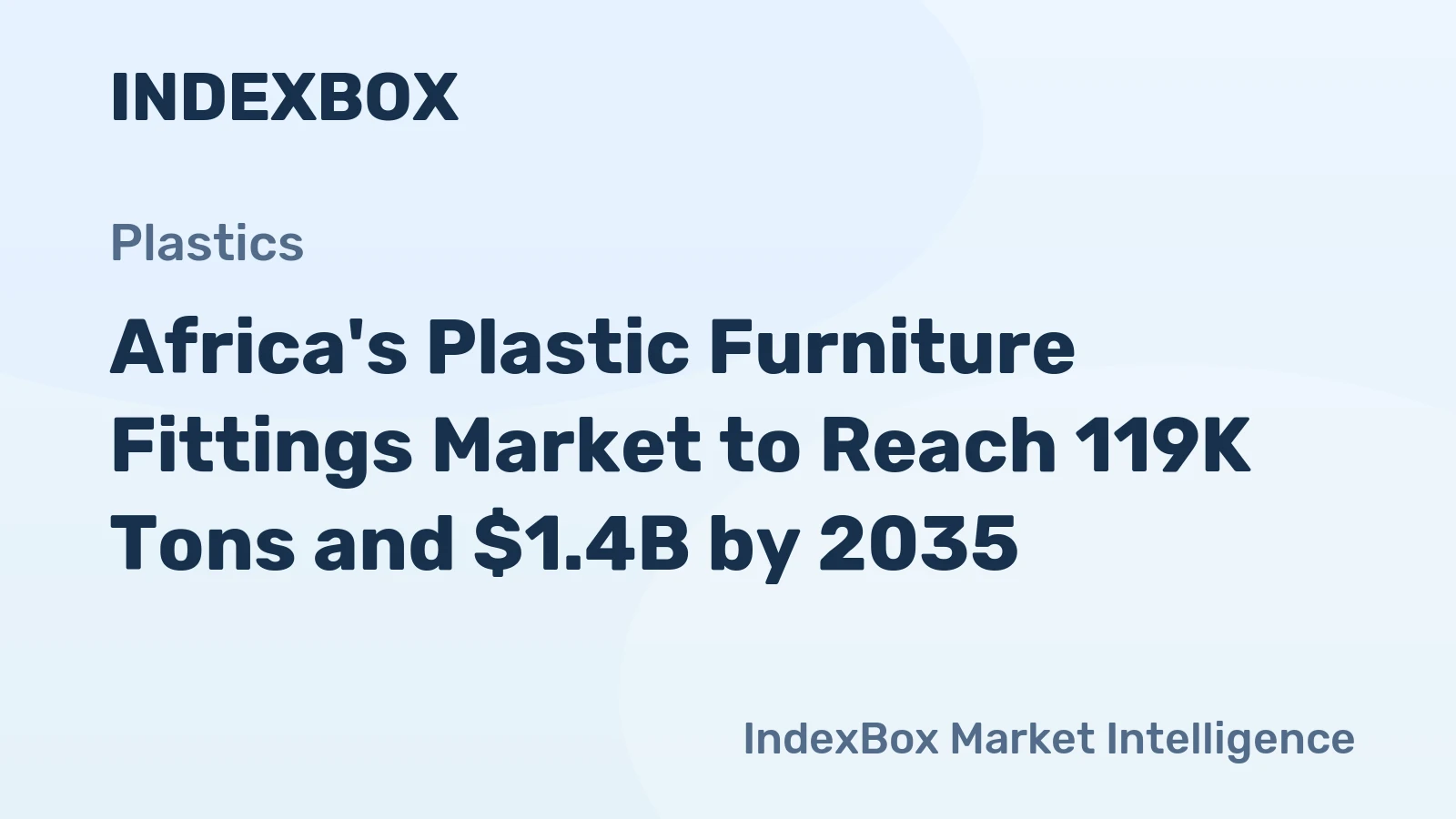 Africa's Plastic Furniture Fittings Market to Reach 119K Tons and $1.4B by 2035