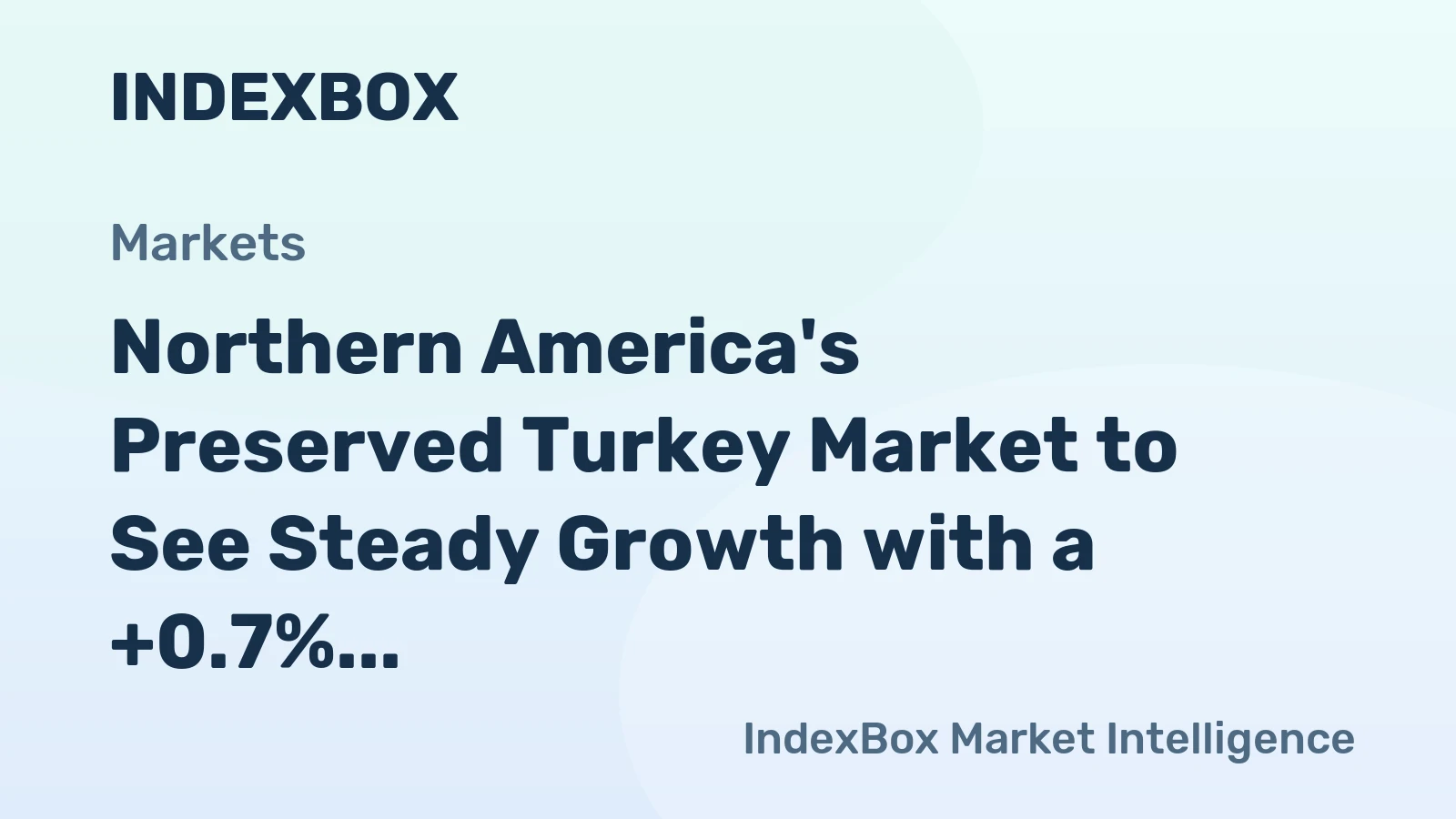 Northern America's Preserved Turkey Market to See Steady Growth with a +0.7% CAGR Through 2035