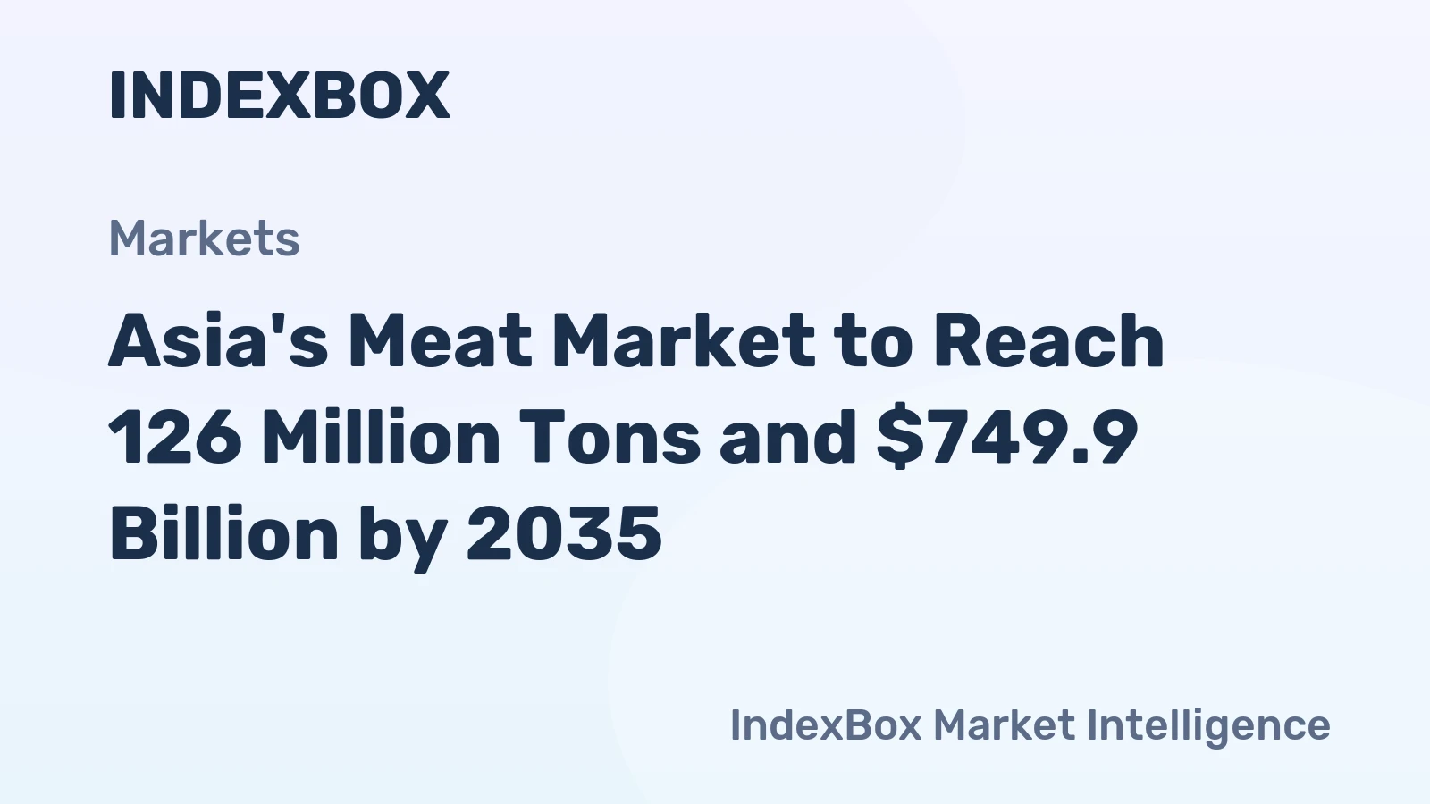 Asia's Meat Market to Reach 126 Million Tons and $749.9 Billion by 2035