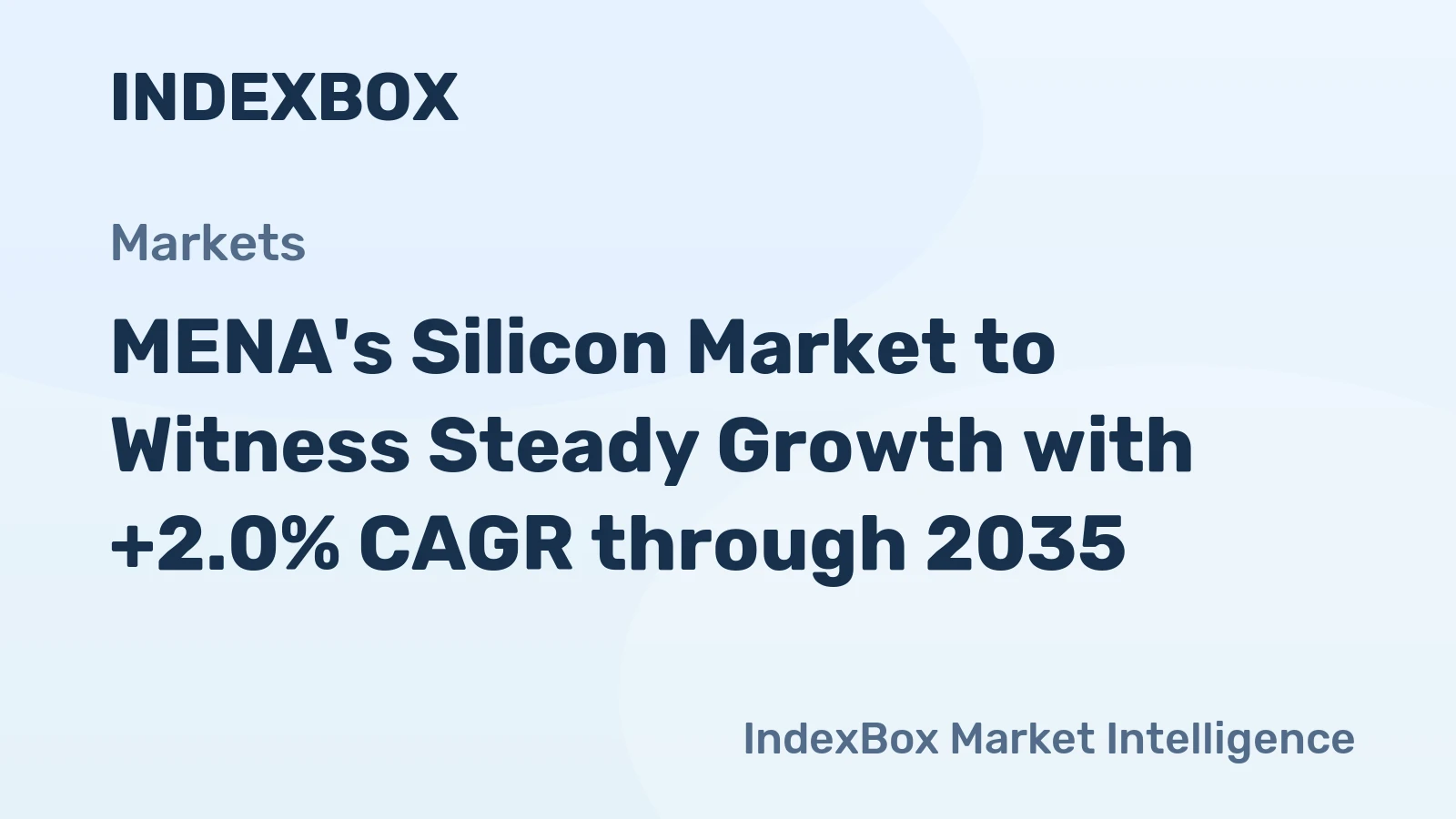 MENA's Silicon Market to Witness Steady Growth with +2.0% CAGR through 2035