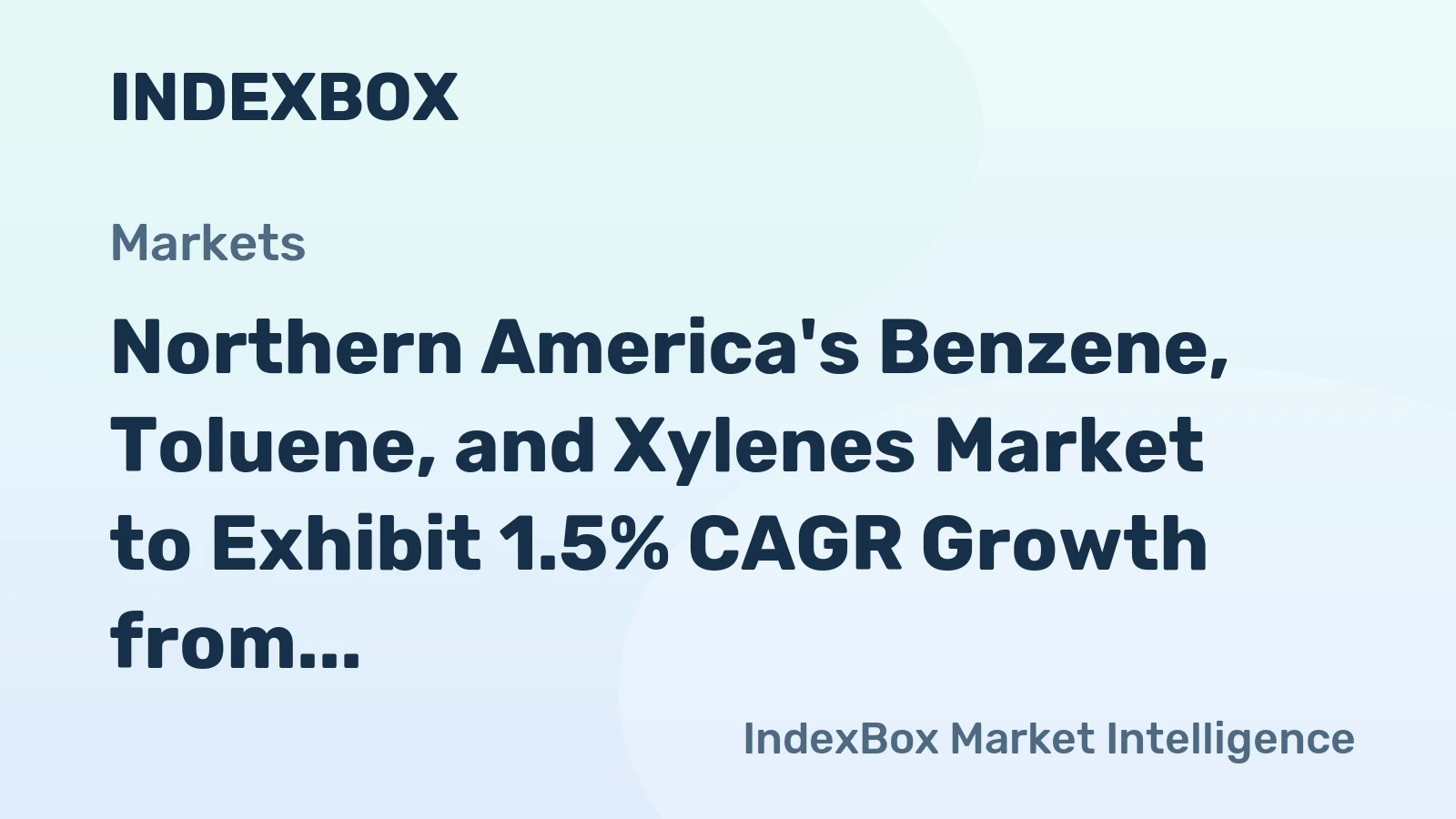 Northern America's Benzene, Toluene, and Xylenes Market to Exhibit 1.5% CAGR Growth from 2024 to 2035